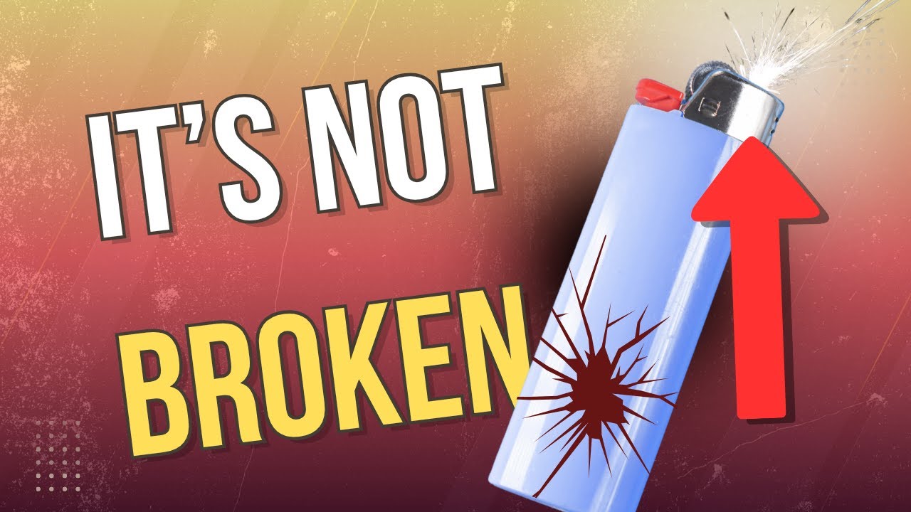 How to Start a Fire with a ‘Broken’ Lighter - YouTube