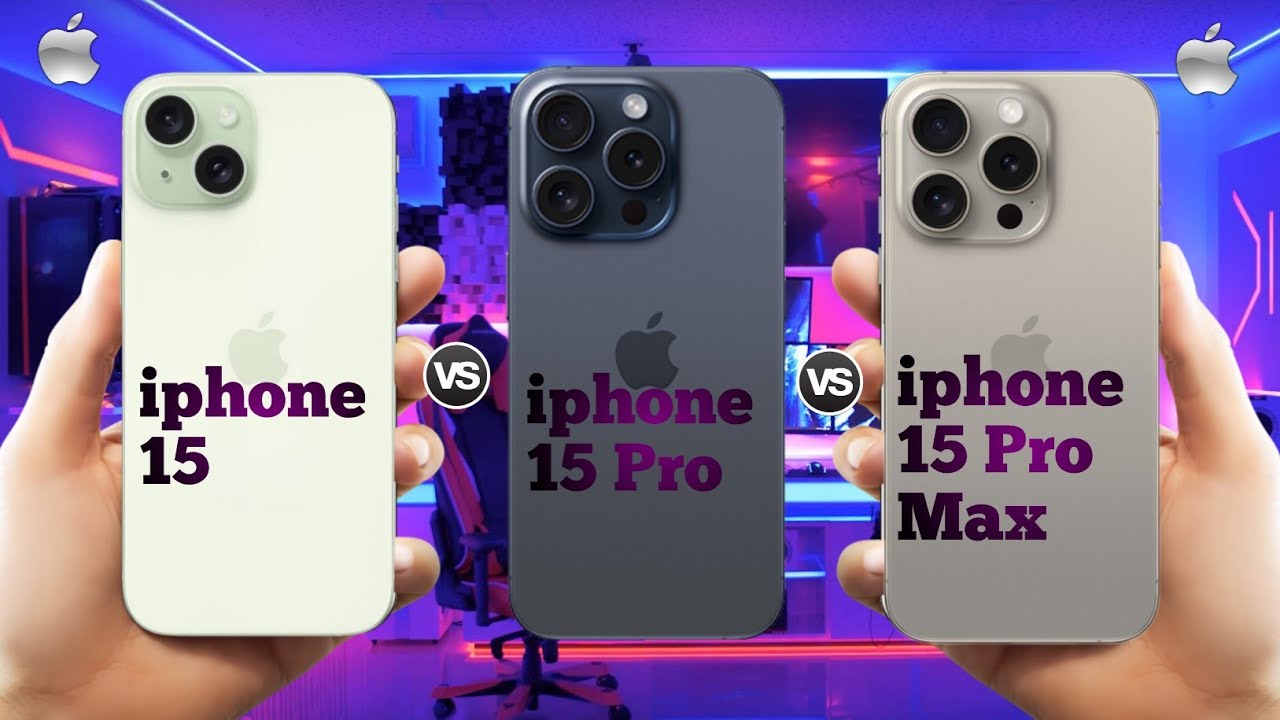 iphone 15 Vs iphone 15 pro Vs iphone 15 pro max ll Full Comparison ⚡ ...