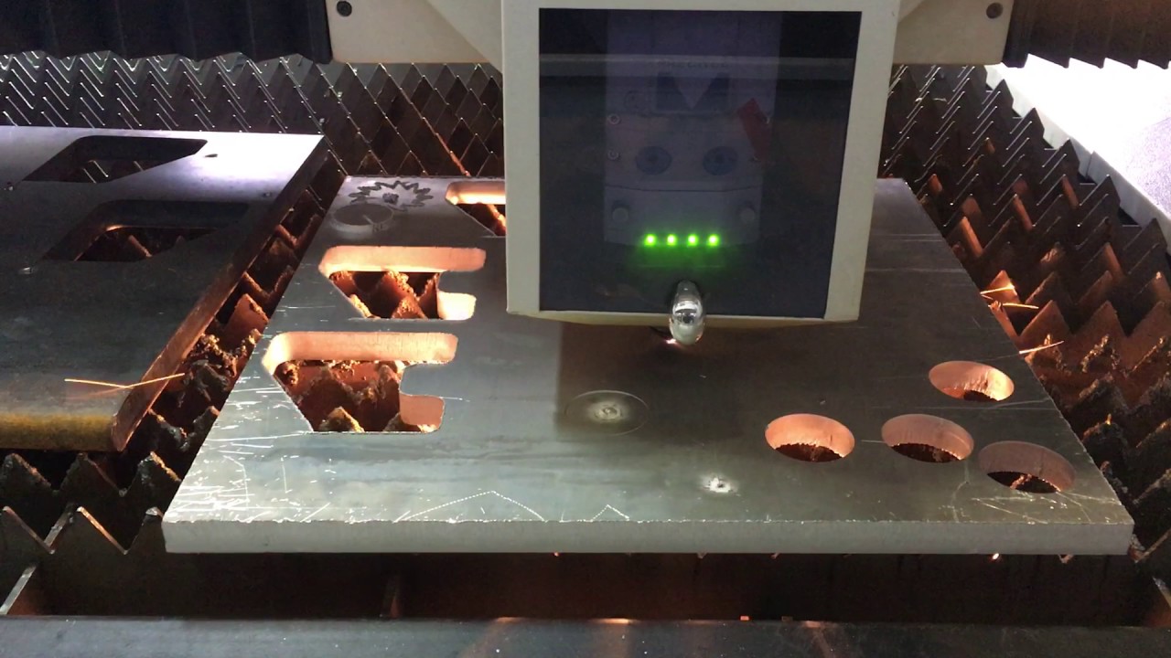Fiber Laser 20 mm Aluminium 6KW Cutting Demonstration - YouTube