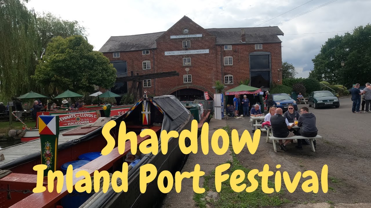 Shardlow Inland Port Festival Narrowboats and Stalls - YouTube