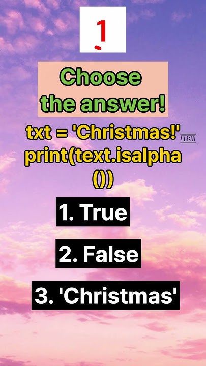 isalpha function of Python #quiz #python #pythontutorial # ...