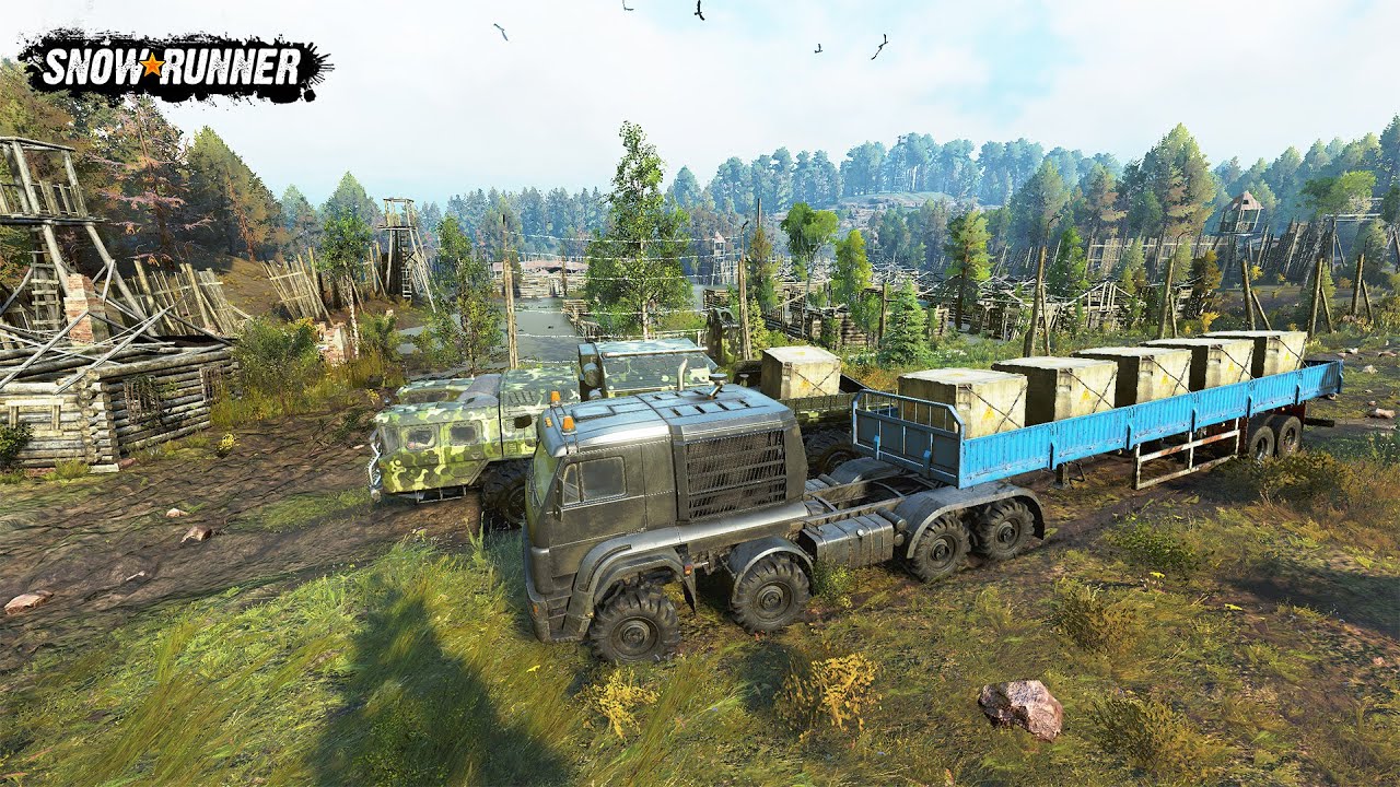 Snow Runner 🚍🚛🚜 (Taïmyr, Russie) #22 - Fossiles Radioactifs - 🚚🚘 (En 2k ...