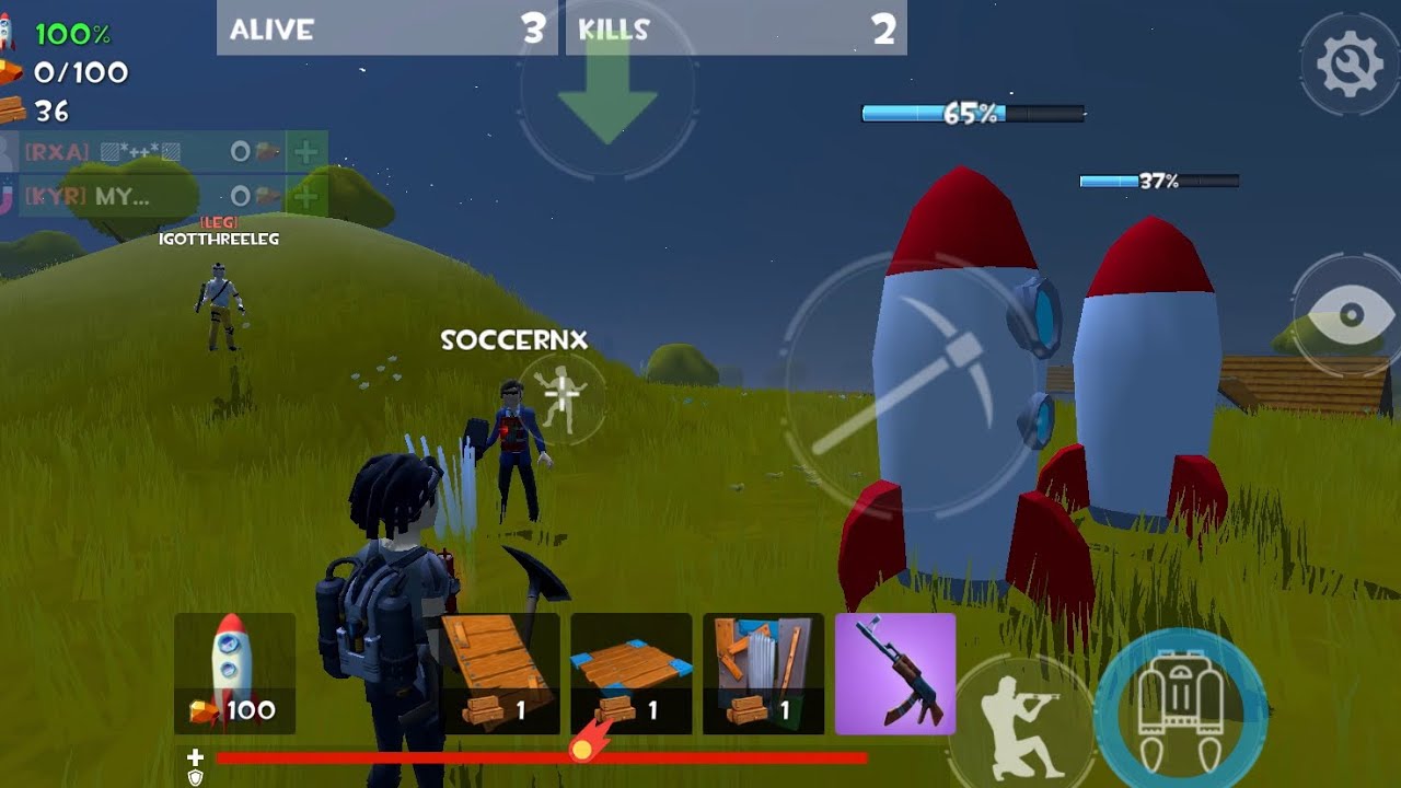 Rocket Royale- Fringo Finds Some Friends and Flies. - YouTube