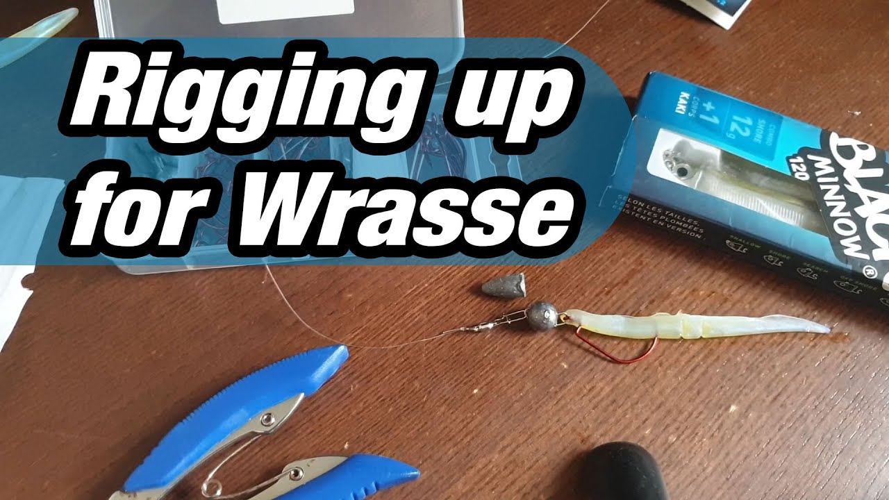 How to setup a Wrasse fishing jelly lure rig - YouTube
