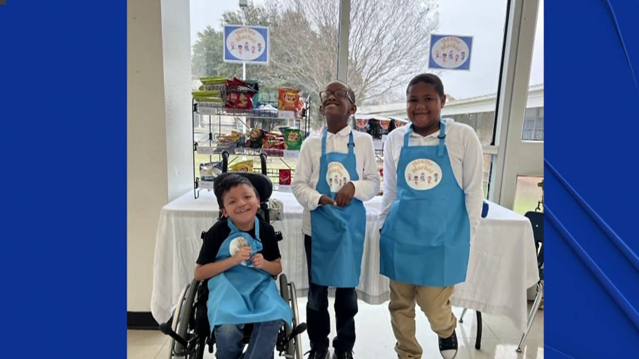 "Hexter Market" opens up at elementary school in Dallas ISD - YouTube