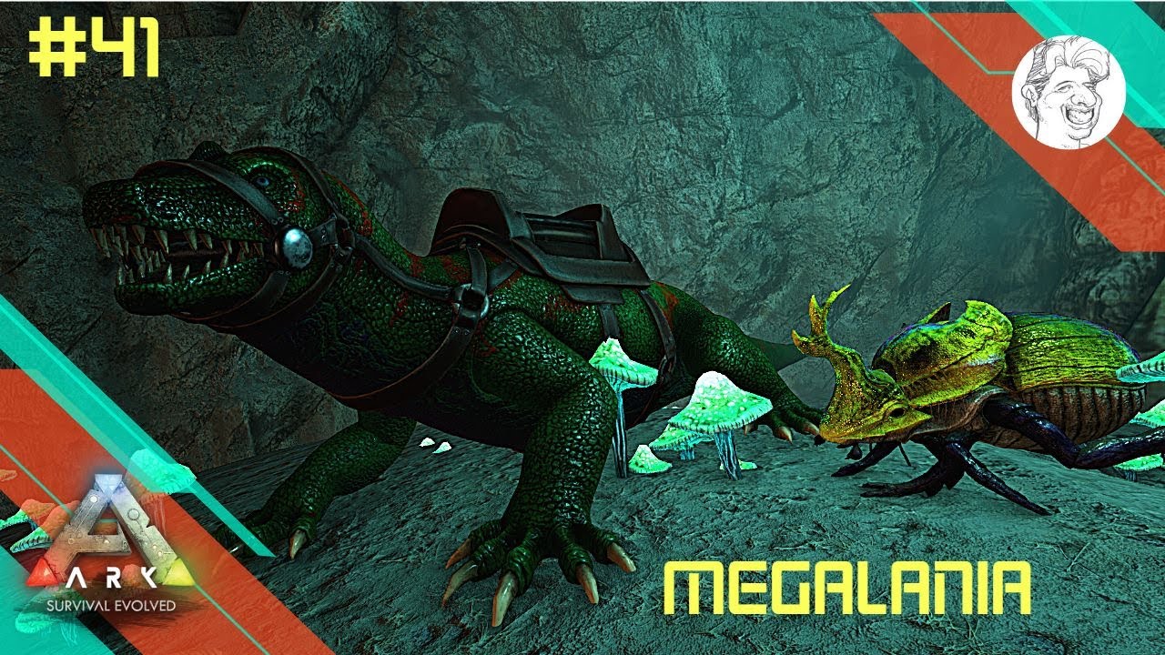 ARK: THE ISLAND - Animais curiosos. ( Megalania ). #41 - YouTube