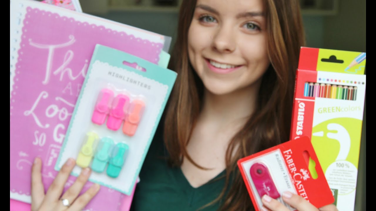 #BackToSchool Supplies Haul - Kooperation mit Leo nielex - YouTube