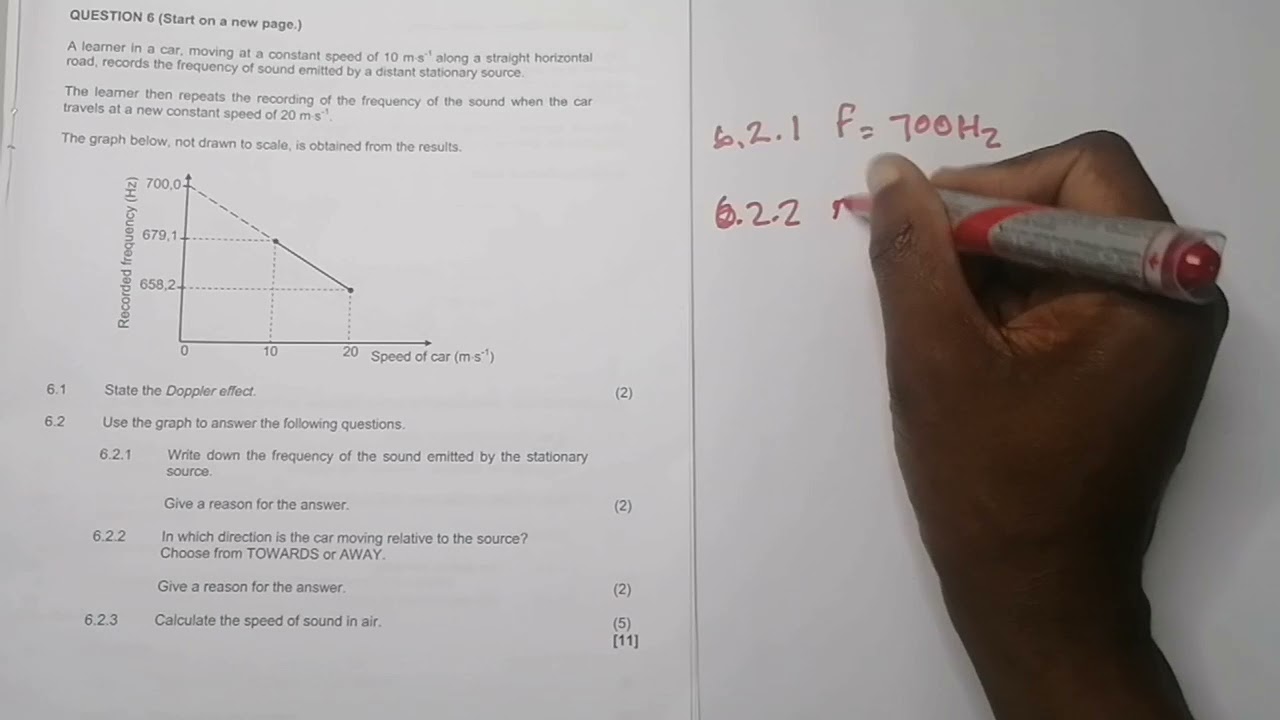 Physics | Doppler Effect Graph | DBE June 2021 - YouTube