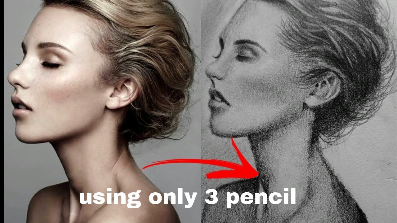 How To Draw Side View Face Using Only 3 Pencil art drawing sketch YouTube how-to-draw-side-view-face-using-only-3-pencil-art-drawing-sketch-youtube