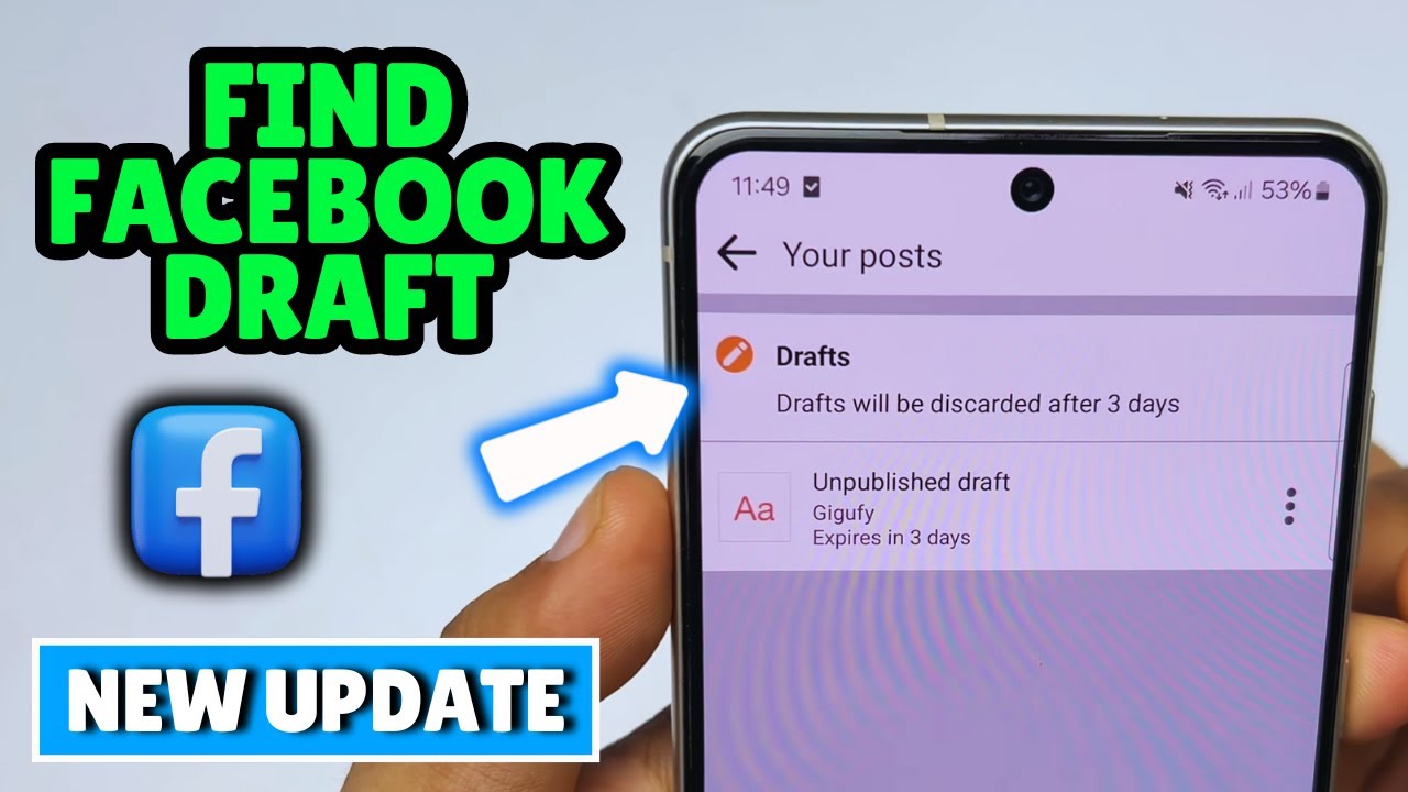 How to find drafts on facebook 2024 | See my fb draft - YouTube