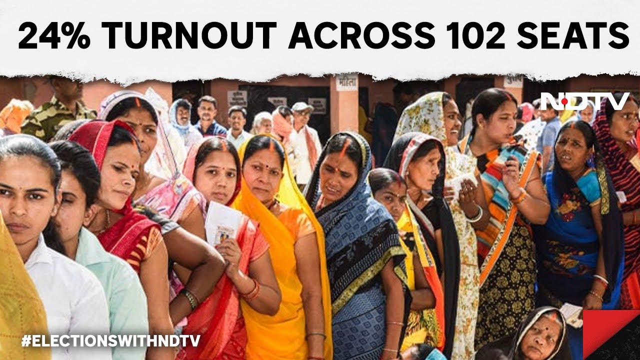 Voting Percentage | Great Indian Election Begins, 24% Turnout Across ...