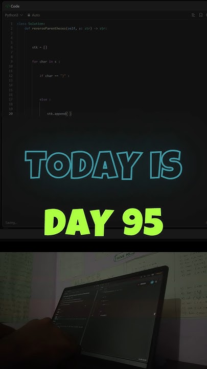 DAY 95 😃🍃💻😶‍🌫️ 1190. Reverse Substrings Between Each PairOfParentheses #codinglife#codingdays# ...