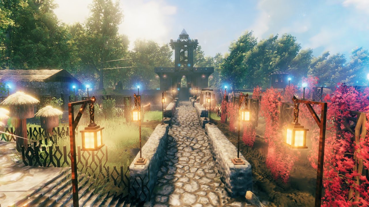 Valheim | Ep001b Spawn Area: Shrine & Farmlands - YouTube