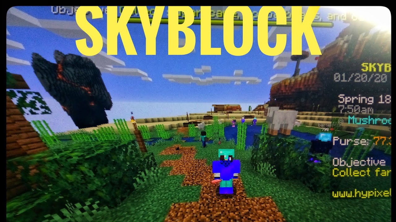 Minecraft Hypixel Skyblock(EP4)Level 5 Farming - YouTube