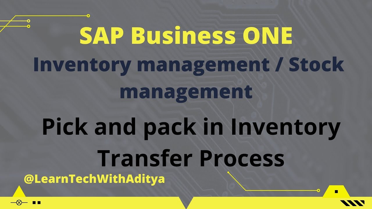Pick and Pack in the Inventory Transfer | inventory management | Stock ...