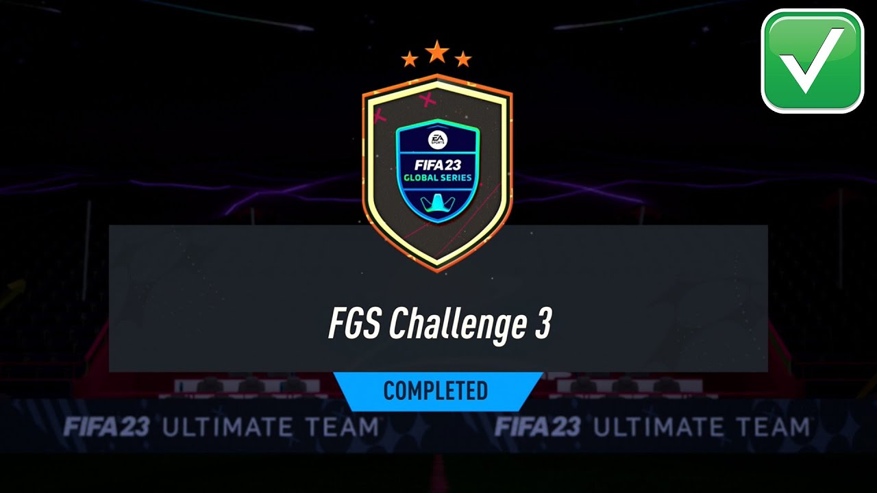 FGS CHALLENGE 3 SBC SOLUTION - FIFA 23 FGS CHALLENGE 3 SBC CHEAPEST SOLUTION *COMPLETED* - YouTube