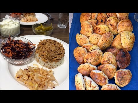 AKŞAM YEMEĞİ TELAŞI/ ÖZLEM ABLAM VE KAYINVALİDEM ÇÖREK YAPMIŞ  DESTEK VİDEOSU 