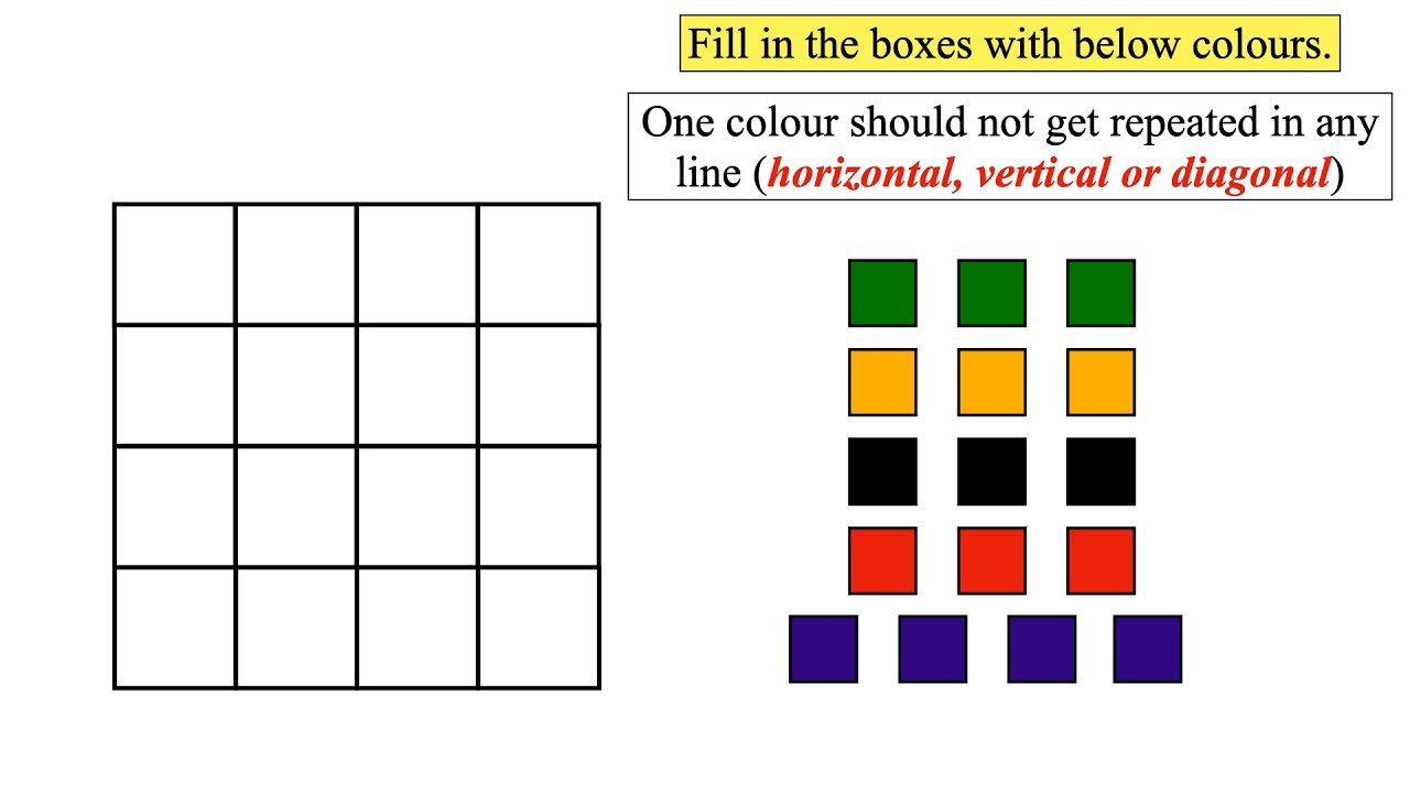 Table and Coloured Blocks || Clever Logical Puzzle - YouTube