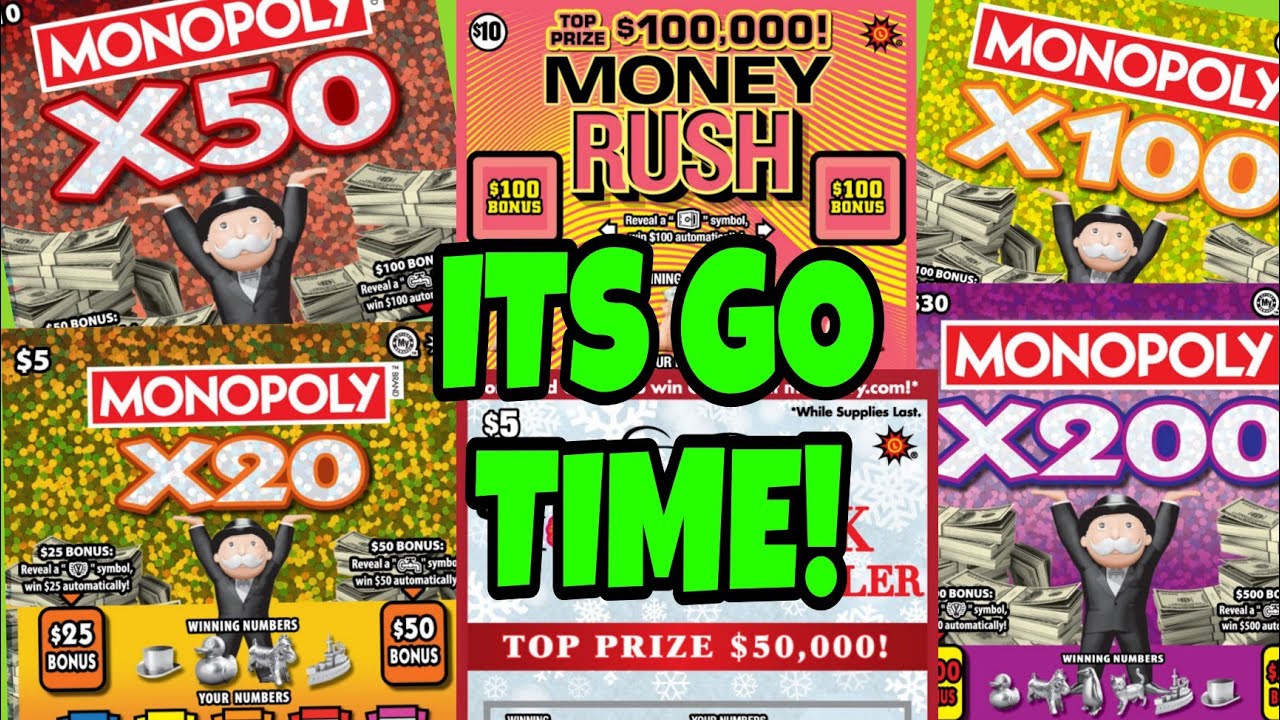 MONOPOLY MD LOTTERY SCRATCH OFF TICKETS! #scratchers #lottery #monopoly ...