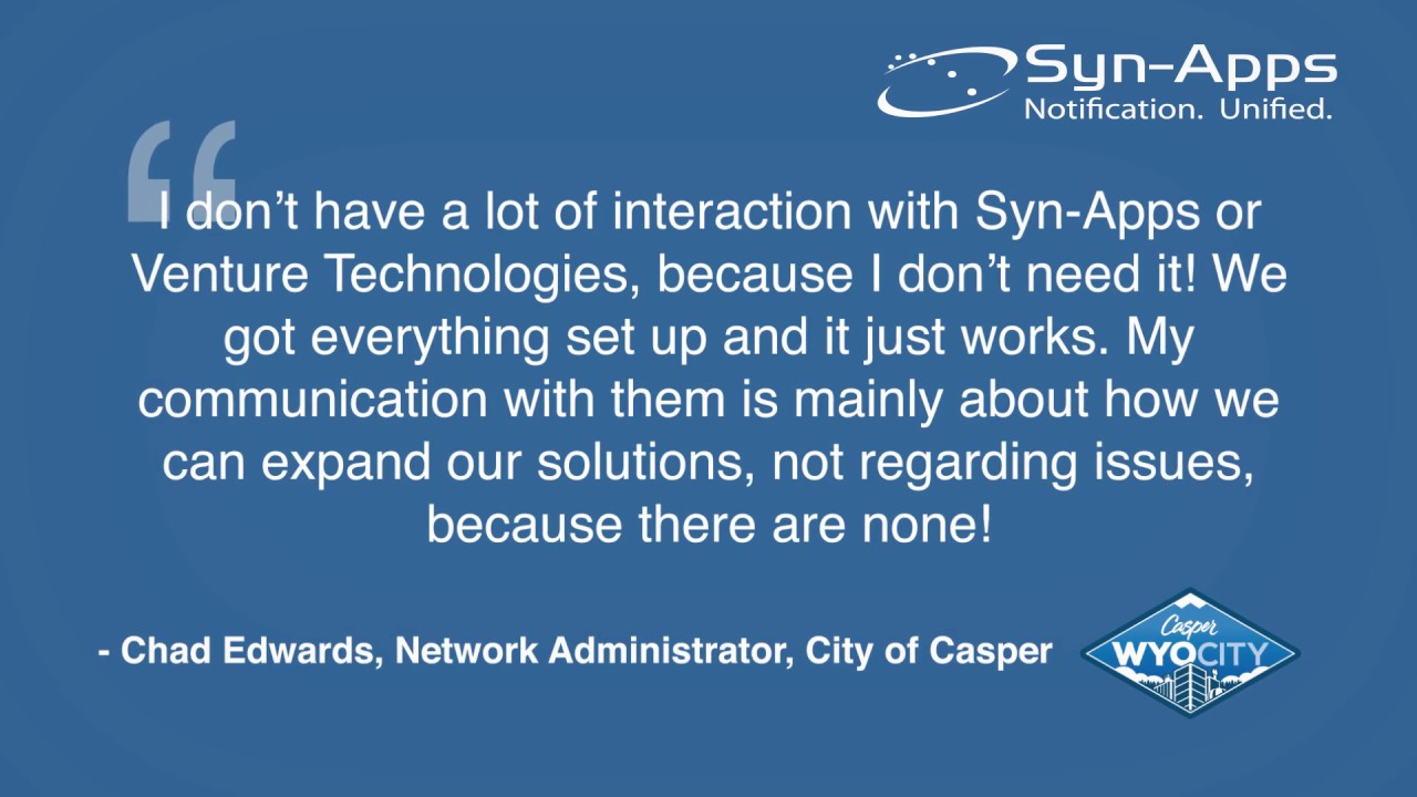 Syn-Apps Customer Testimonials - YouTube