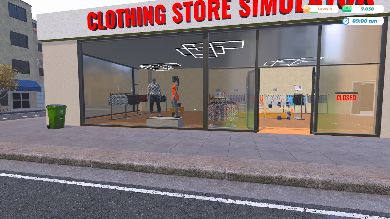 CLOTHING STORE SIMULATOR - Ep 3 - working on our level, new clothing ...