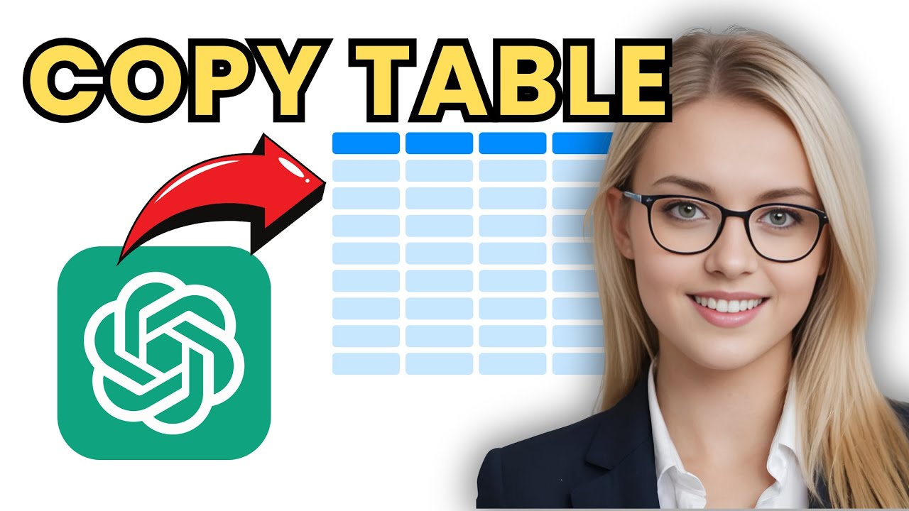 How To Copy Table From Chatgpt ( Quick & Easy!) (2025) - YouTube