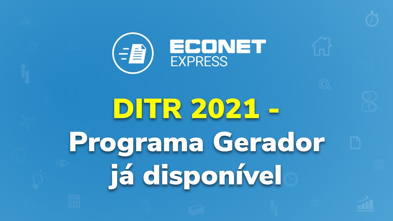 DITR 2021 - Programa Gerador já disponível - YouTube