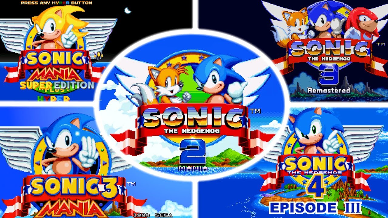 5 New Title Screens in Sonic 3 A.I.R. and Sonic Mania Plus - YouTube