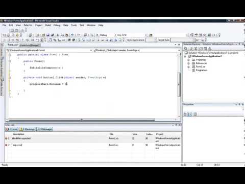 C# Progressbar Kullanımı - C # SHARP DERSLERİ - YouTube