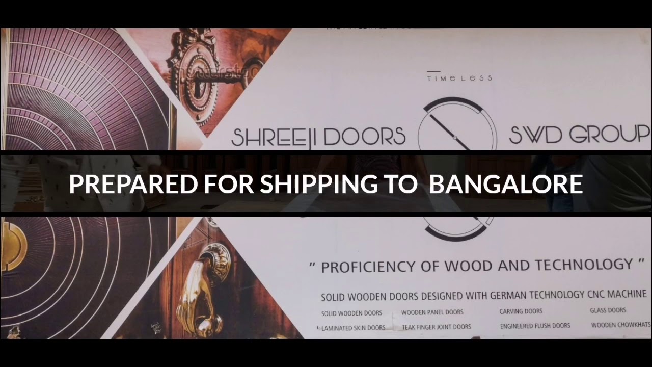Door packing process at SHREEJI DOORS - YouTube