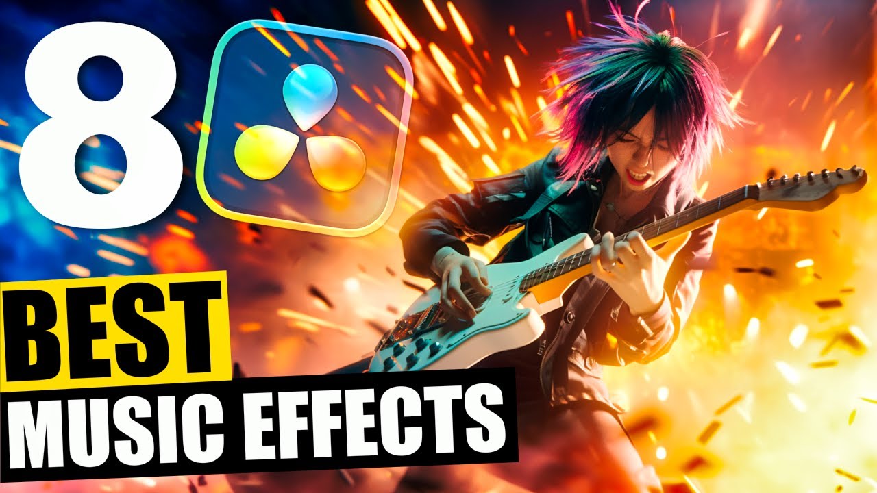8 BEST Music VIDEO EFFECTS in Davinci Resolve | Tutorial - YouTube