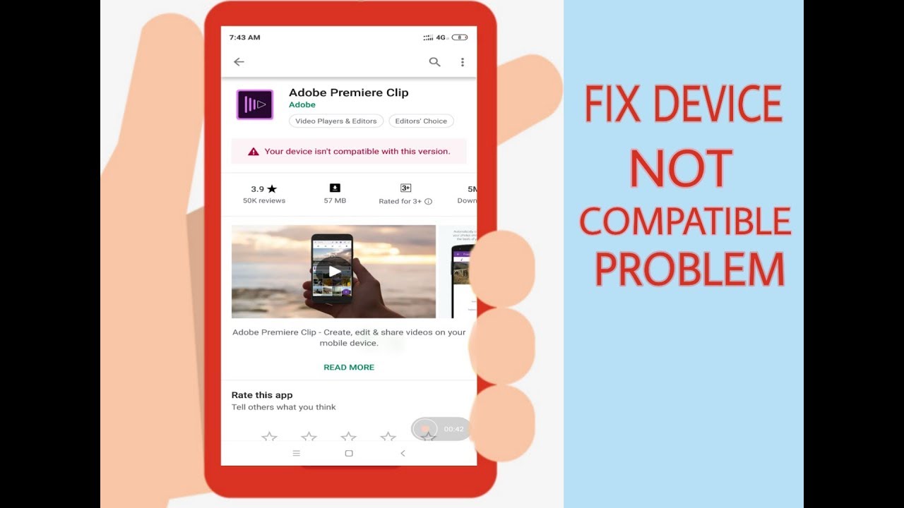 How To Fix Device is Not Compatible With This Version | Device isn't ...