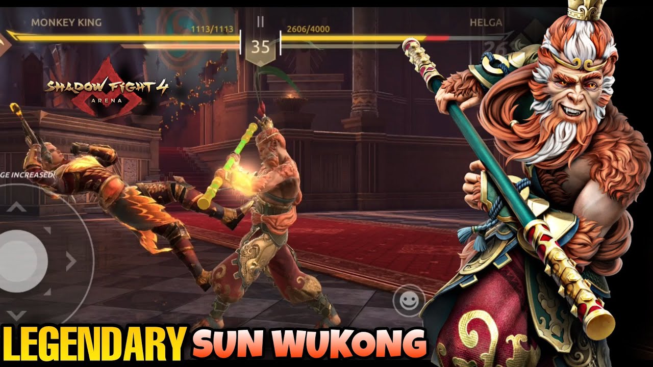 Shadow Fight 4 Arena Sun Wukong Legendary King - YouTube