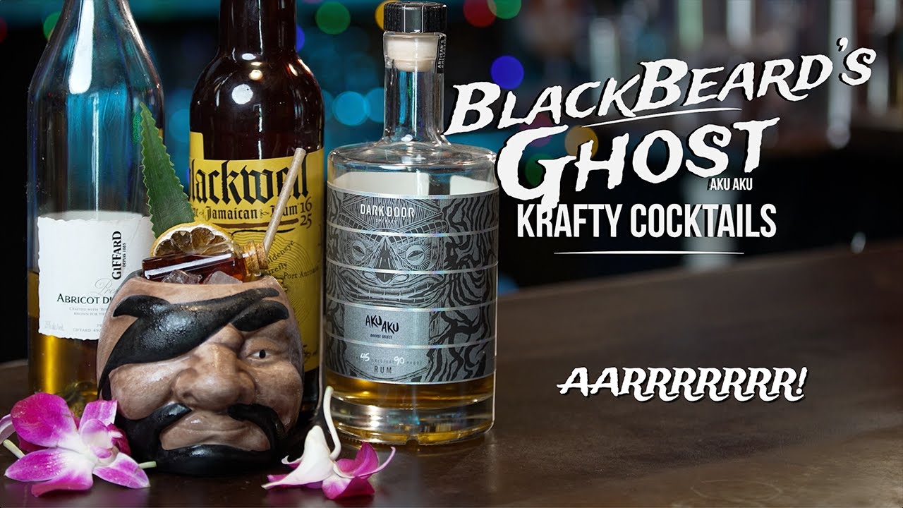 How to make a BlackBeards Ghost - a Tiki Drink - Krafty Cocktails - YouTube
