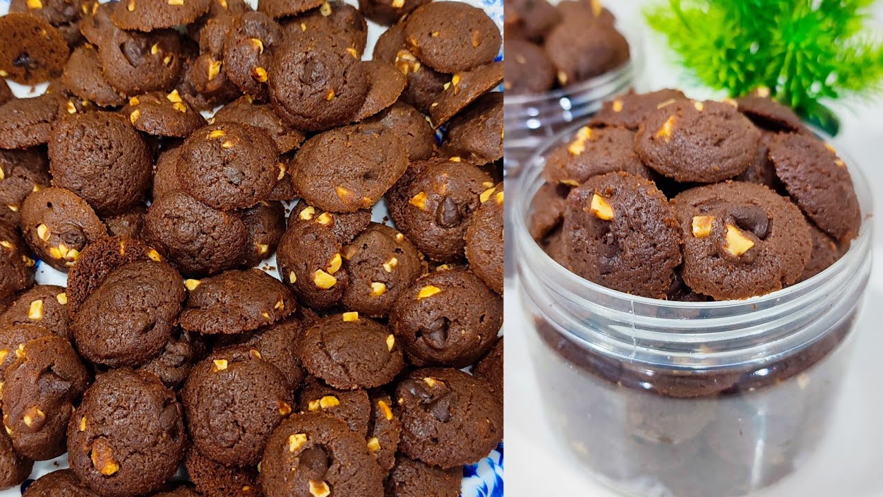 CHOCO PEANUT COOKIES, RENYAH DAN NYOKLAT BANGET‼️ Kue Kering Coklat ...