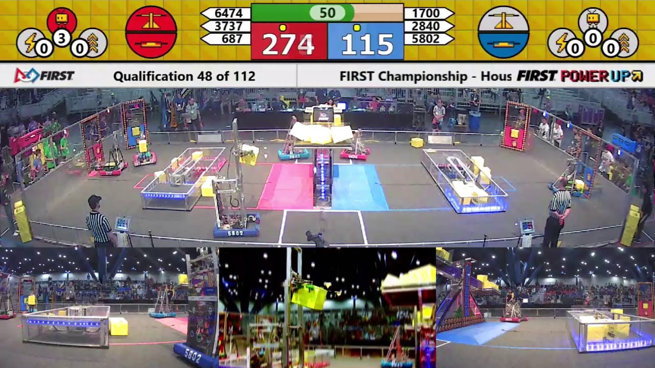 FRC 2018 Champs Houston Newton Q48 High Score 698 - YouTube