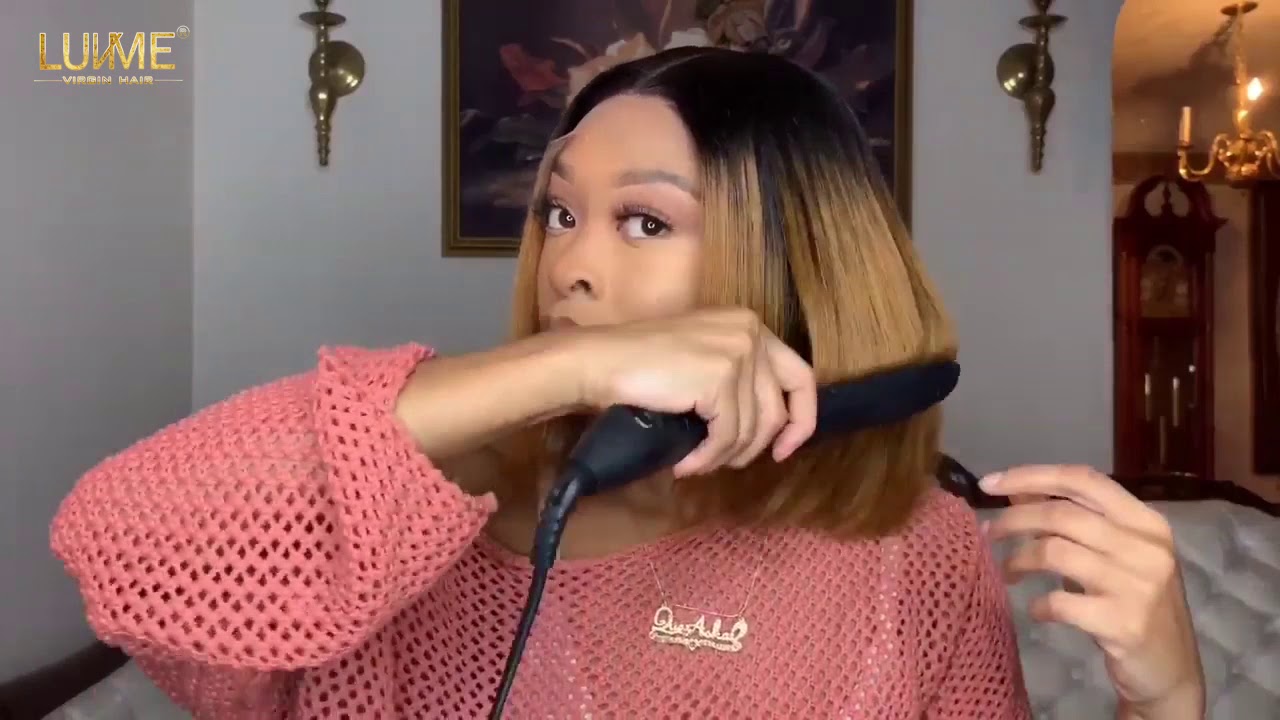 Ombre bob wig install tutorial | Luvmehair Review - YouTube