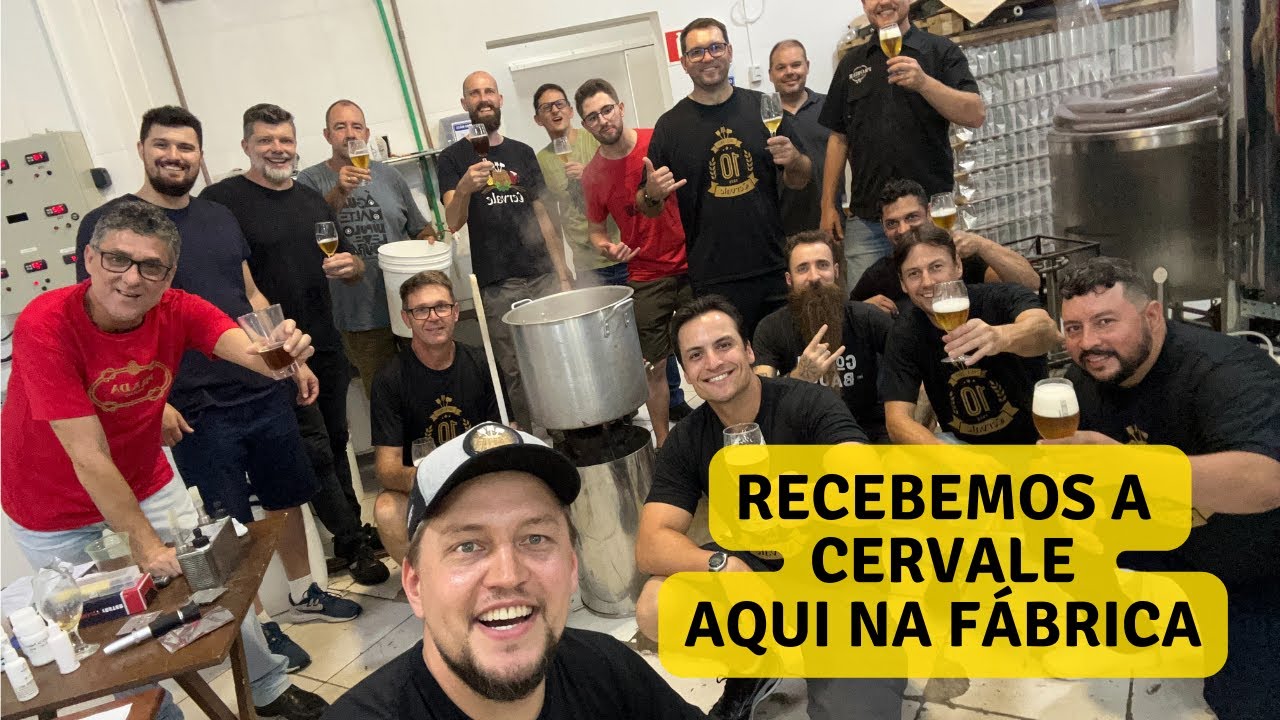 Recebemos a CERVALE para uma brassagem coletiva! - YouTube