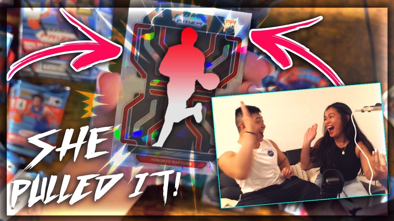 SHE DID IT !! MY GIRLFRIEND AND I RIP 3X NBA PRIZM BLASTER BOXES!! PC ...