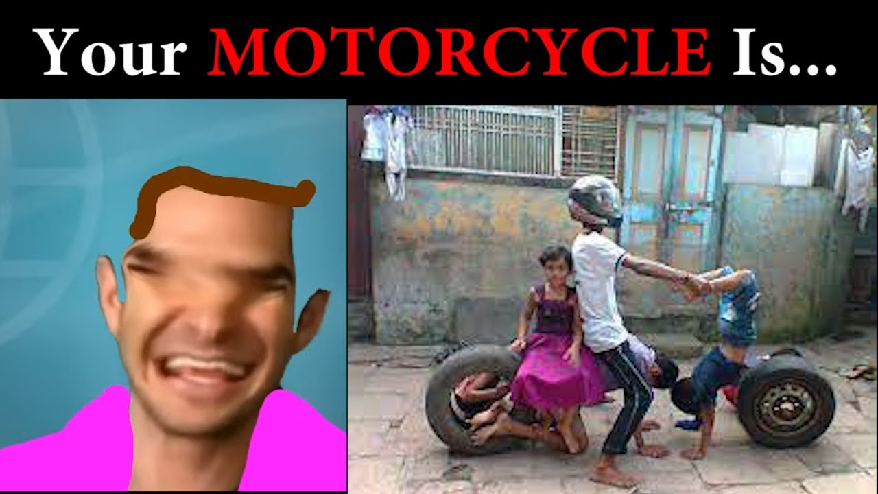 When You MOTORCYCLE Is,ALL GOOD AND BAD ENDING Andrew Garfield Meme ...