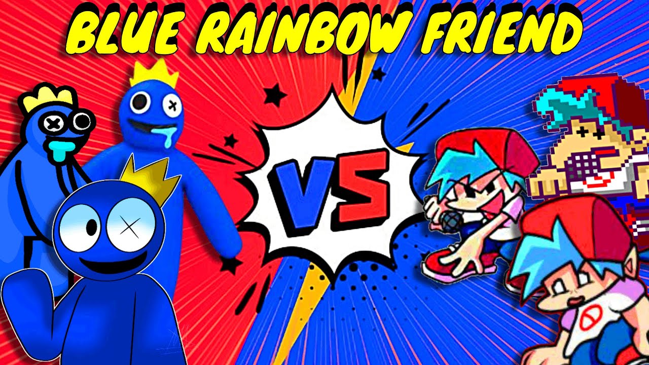 FNF BLUE RAINBOW FRIEND ONESHOT #rainbowfriends #blue - YouTube