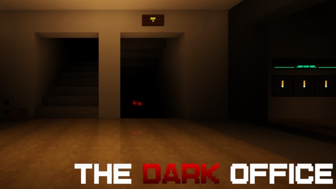 The Dark Office... Puzzle-Horror Minecraft map (le bureau sombre) | S ...