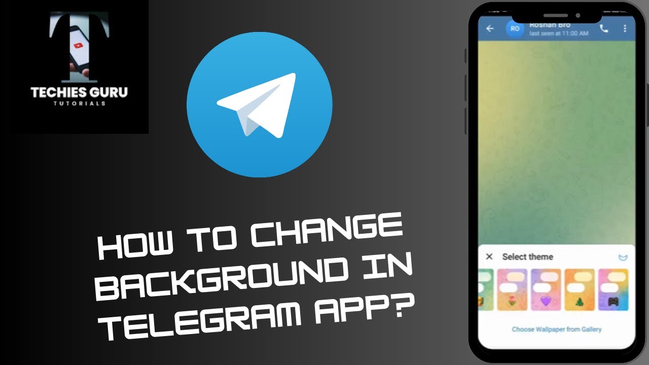 How to Change Background in Telegram App? - YouTube