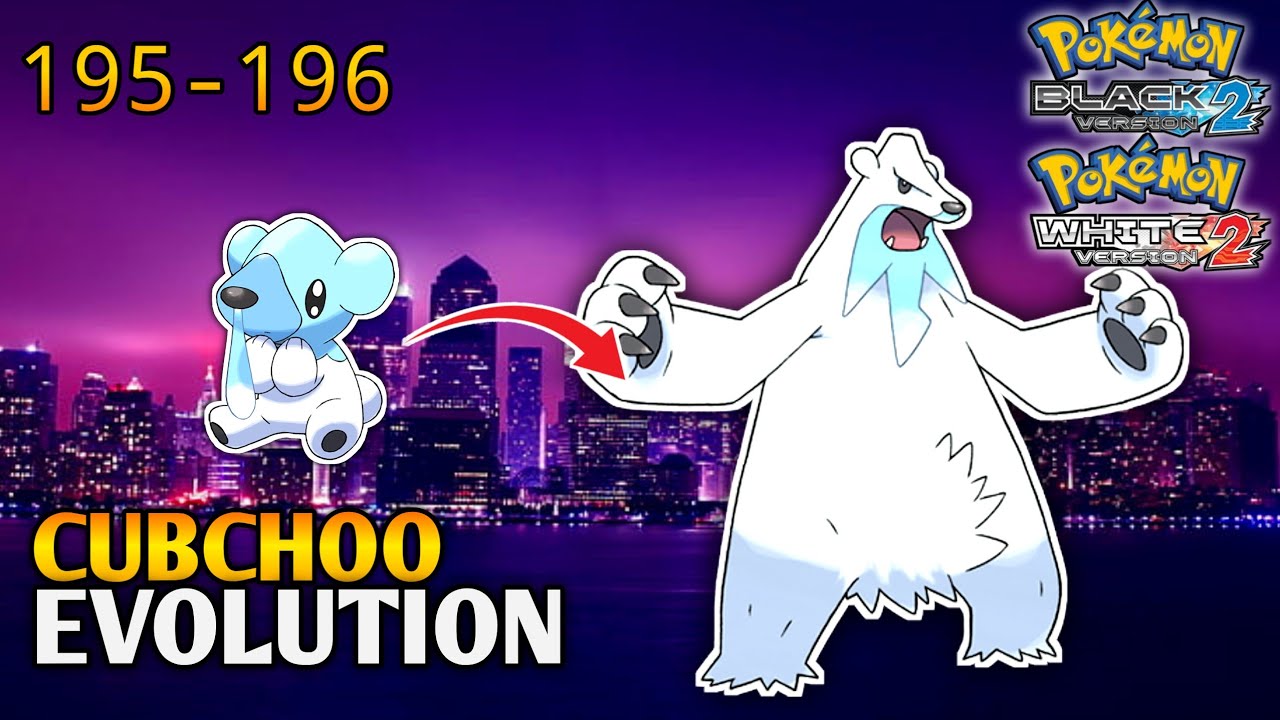 How To Evolve Cubchoo Into Beartic In Pokemon Black 2 & White 2 | Unova ...