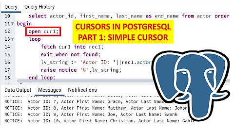 PostgreSQL Cursors - YouTube