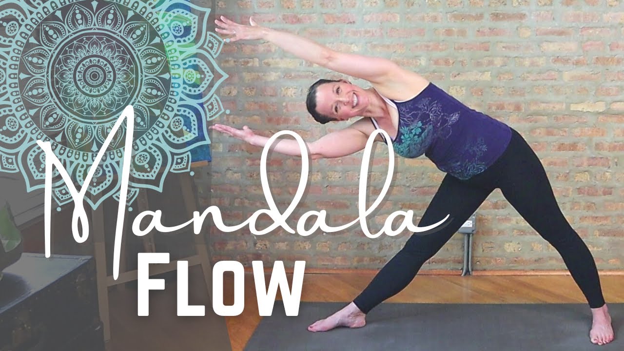 FULL MANDALA FLOW Yoga Practice [40-minute intermediate level home yoga class]. - YouTube