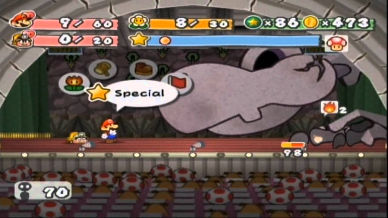 Paper Mario TTYD Pre-Hooktail Run Bonetail - YouTube