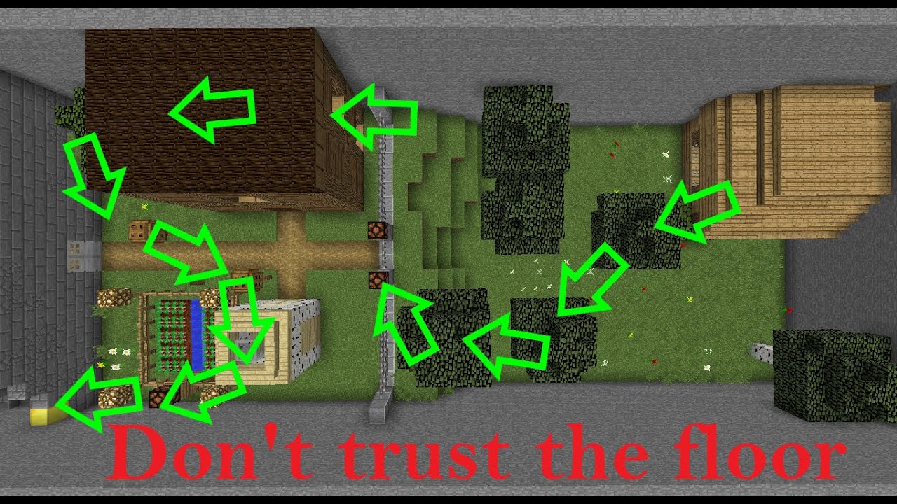 The floor is death? Dont't trust the floor | Minecraft map - YouTube