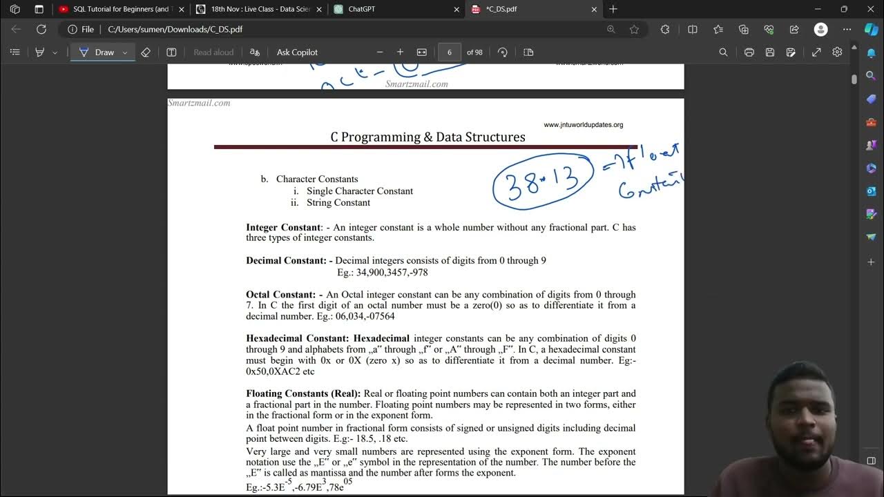 Basics of C programming language| keywords |variables |operators | Datatypes |Typecasting |PPS ...