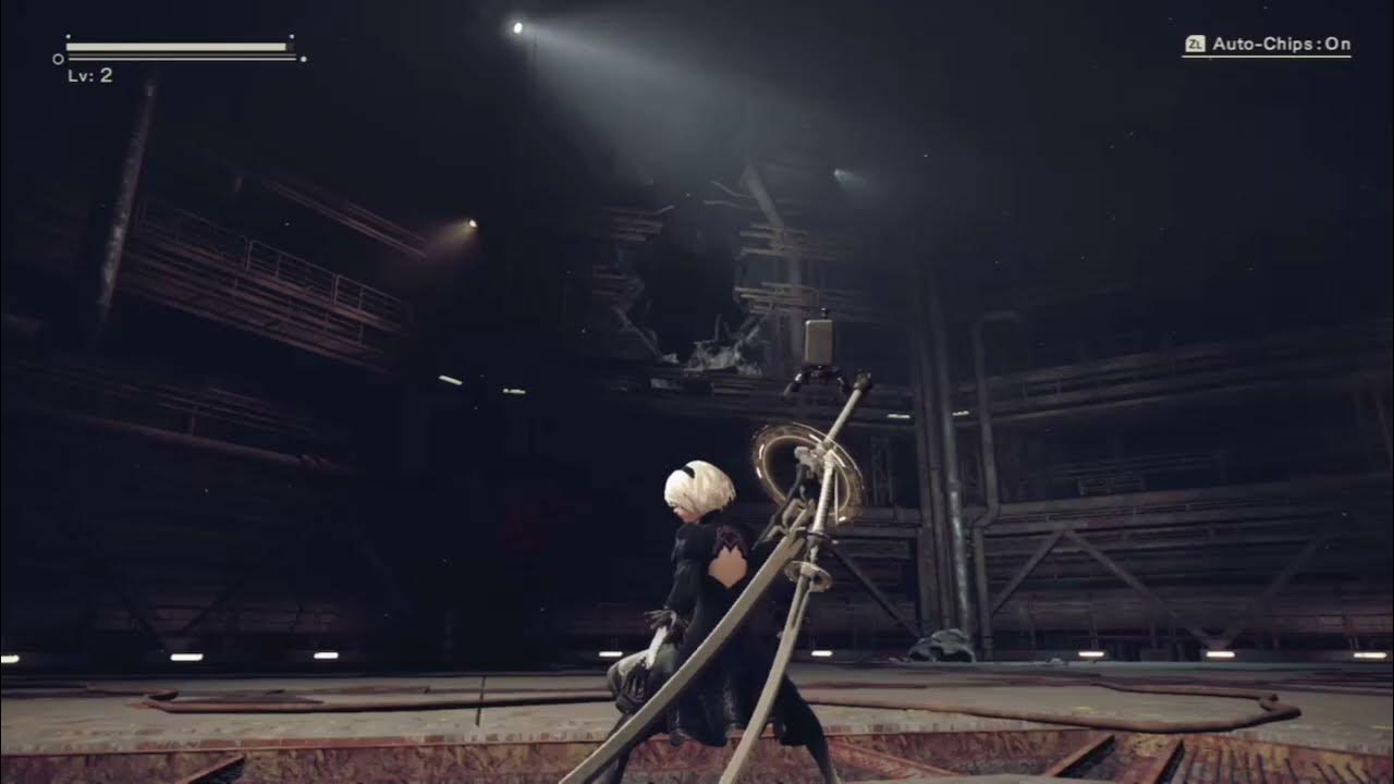 Nier Automata 2B vs Machines - YouTube